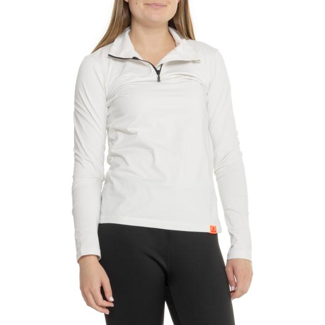 (取寄) ボグナー ミッドレイヤー シャツ - ジップ ネック, ロング スリーブ Bogner Fire + Ice Margo2 Midlayer Shirt - Zip Neck, Long Sleeve  Light Chalk