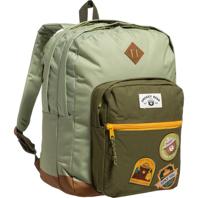 (取寄) マッドエンジン スモーキー セーフティー パッチ バックパック - グリーン Mad Engine Smokey Safety Patches Backpack - Green  Green