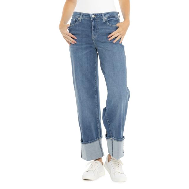 (取寄) エヌワイディージェイ テレサ ワイド レッグ カフ ジーンズ - ハイ ライズ NYDJ Teresa Wide Leg Cuff Jeans - High Rise Lovesick