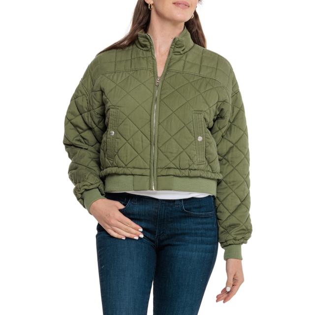 (取寄) キルテッド ジャケット - インサレーテッド BlankNYC Quilted Jacket - Insulated  Burnt Sage