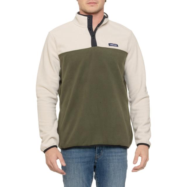 (取寄) ランズエンド ポラール フリース ソフト フィール カラーブロック ジャケット - スナップ ネック Lands' End Polar Fleece Soft Feel Color-Block Jacket - Snap Neck Leaf
