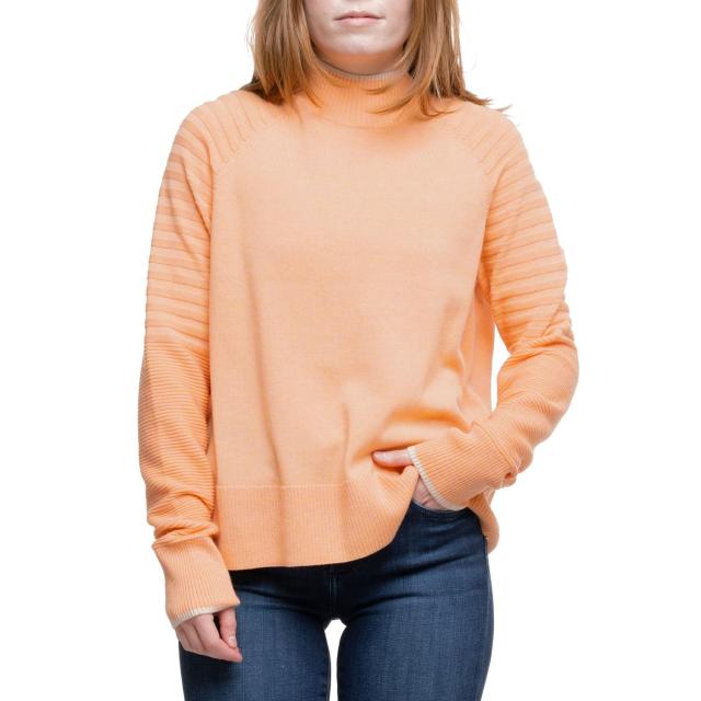 (取寄) スマートウール エッジウッド モック ネック セーター - メリノ ウール SmartWool Edgewood Mock Neck Sweater - Merino Wool Apricot Marl