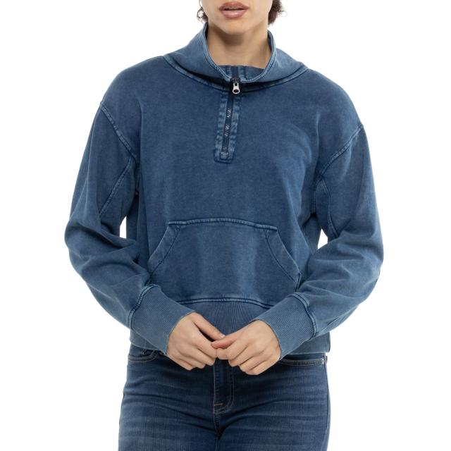(取寄) フェア ハーバー ソルテア スウェットシャツ - ジップ ネック Fair Harbor Saltaire Sweatshirt - Zip Neck  Navy