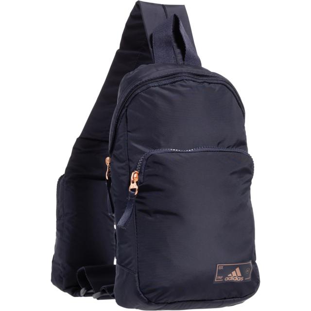 (取寄) アディダス エッセンシャル 2 スリング クロスボディ バッグ adidas Essentials 2 Sling Crossbody Bag  Legend Ink Blue/Rose Gold