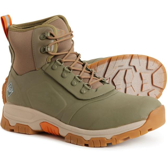(取寄) マック メンズ アペック レース-アップ ブーツ Muck men Apex Lace-Up Boots (For Men)  Olive