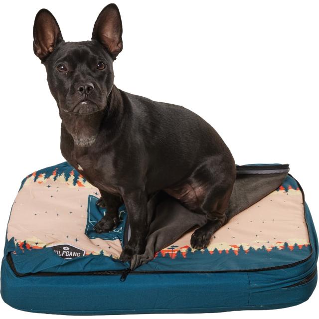 (取寄) ローマー ドッグ ベッド - ミディアム Wolfgang Roamer Dog Bed - Medium, 25x16x3.5”  Overland