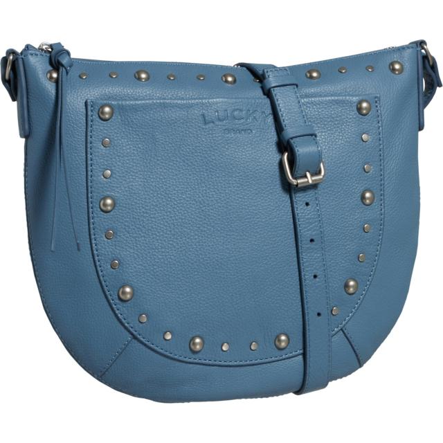 (取寄) ラッキーブランド カイラ クロスボディ バッグ - レザー Lucky Brand Kyla Crossbody Bag - Leather Coronet Blue