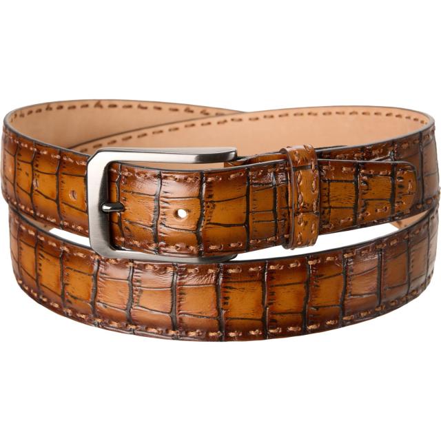 (取寄) クロコ ベルト - レザー Will Leather Goods Croc Belt - Leather  Cognac 2 取寄) クロコ ベルト - レザー Will Leather Goods Croc Belt