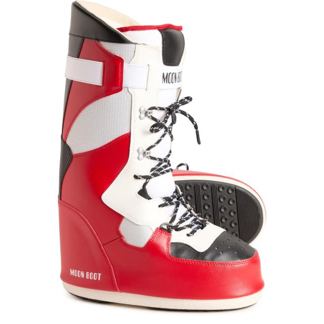 (取寄) レディース メイド イン ヨーロッパ スニーカー HI ブーツ MOON BOOTS women Made in Europe Sneaker Hi Boots (For Women)  003-White/Red/Black