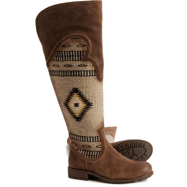 (取寄) ボーン レディース ルセロ トール ブランケット ブーツ Born women Lucero Tall Blanket Boots (For Women)  Taupe