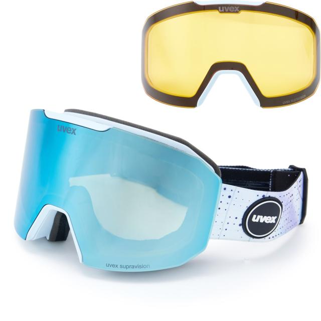 (取寄) ウベックス エヴィドント アトラクト CV スキー ゴーグルズ - エクストラ レンズ uvex Evidnt Attract CV Ski Goggles - Extra Lens  Arctic/Sapphire