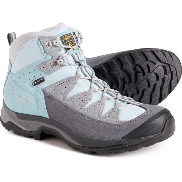 (取寄) アゾロ レディース リキッド GV ゴア-テックス ハイキング ブーツ Asolo women Liquid GV Gore-Tex Hiking Boots (For Women)  Grey/Cloudy Grey/Celadon