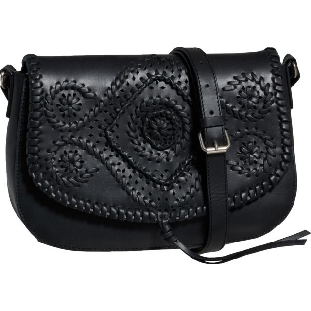 (取寄) ラッキーブランド ケーリー クロスボディ バッグ - レザー Lucky Brand Cary Crossbody Bag - Leather Black