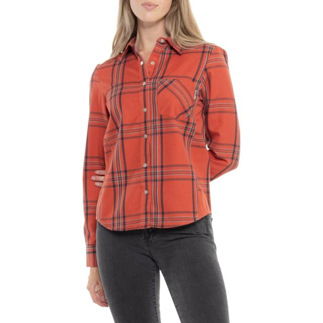 (取寄) フライロー ブリジット テック スナップ-アップ フランネル シャツ - ロング スリーブ Flylow Brigitte Tech Snap-Up Flannel Shirt - Long Sleeve  Mars/Night (Plaid)