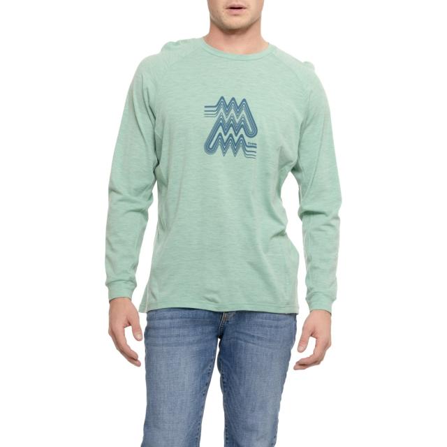 (取寄) ライトウェイト バイブレーションズ T-シャツ - メリノ ウール, ロング スリーブ Trew Gear Lightweight Vibrations T-Shirt - Merino Wool, Long Sleeve  Bc Green