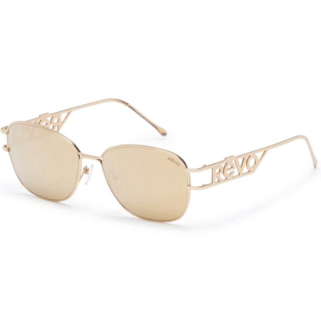 (取寄) レボ メイド イン ジャパン エアー サングラス - ポーラライズド Revo Made in Japan Air Sunglasses - Polarized  Satin Gold