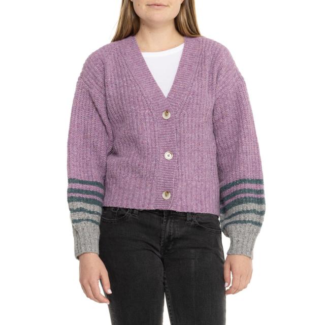 (取寄) スマートウール コージー ロッジ クロップド カーディガン セーター - メリノ ウール SmartWool Cozy Lodge Cropped Cardigan Sweater - Merino Wool Everyday Lavender Frost Heather