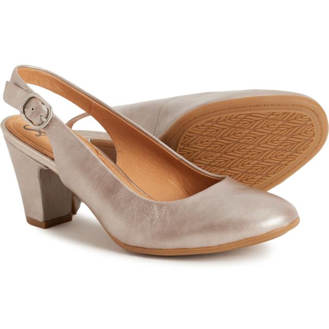 (取寄) ソフト レディース ライリリー スリングバック ヒール Sofft women Lilly Slingback Heels (For Women)  Pewter