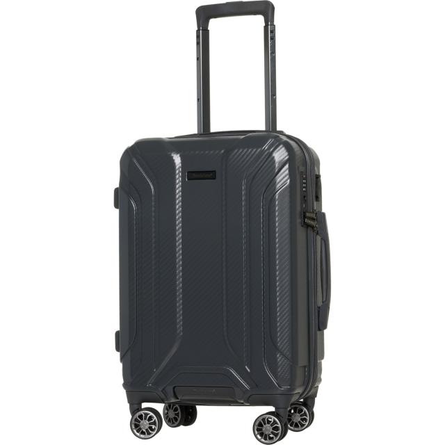 (取寄) ブルックストーン 22インチ キーン キャリーオン スピナー スーツケース - ハードサイド, エクスパンダブル, チャコール Brookstone 22” Keane Carry-On Spinner Suitcase - Hardside, Expandable, Charcoal  Charcoal