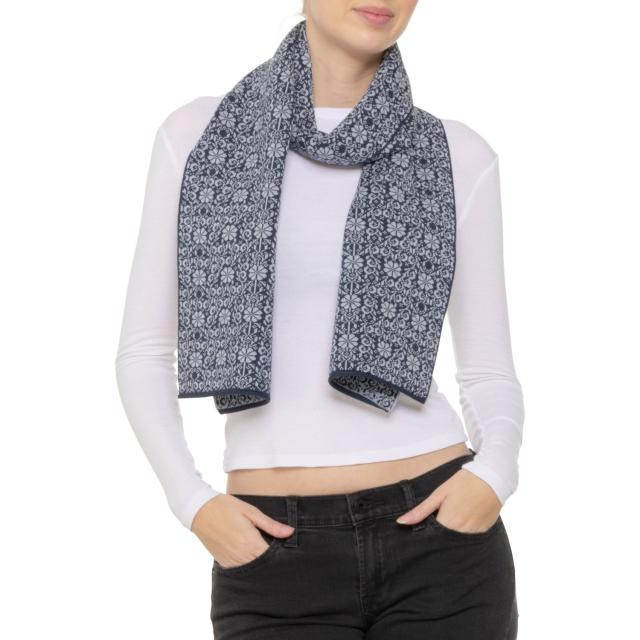 (取寄) ダーレオブノルウェー オトリエ スカーフ - メリノ ウール Dale of Norway Otelie Scarf - Merino Wool  Blue