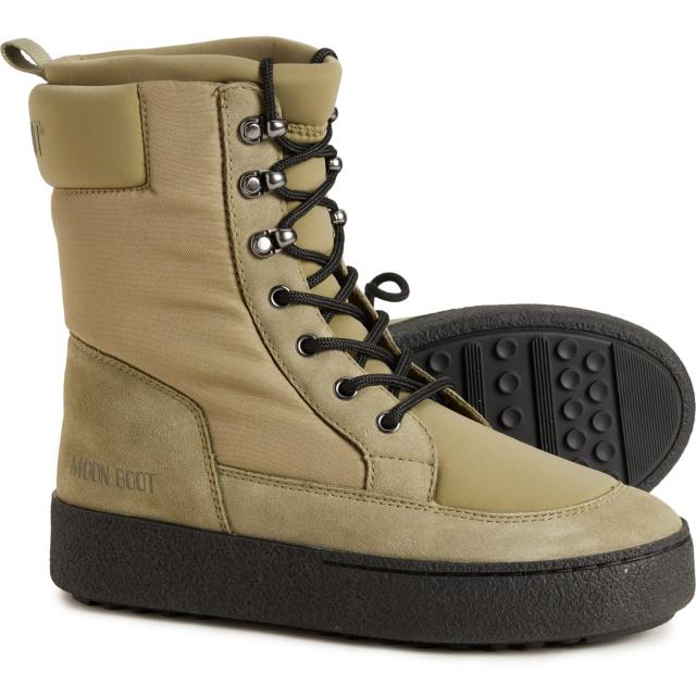 (取寄) レディース Lトラック コンバット ブーツ MOON BOOTS women Ltrack Combat Boots (For Women)  Khaki