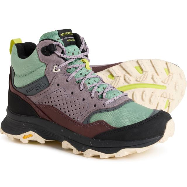 (取寄) メレル レディース スピード ソロ ミッド ハイキング ブーツ Merrell women Speed Solo Mid Hiking Boots (For Women)  Jade