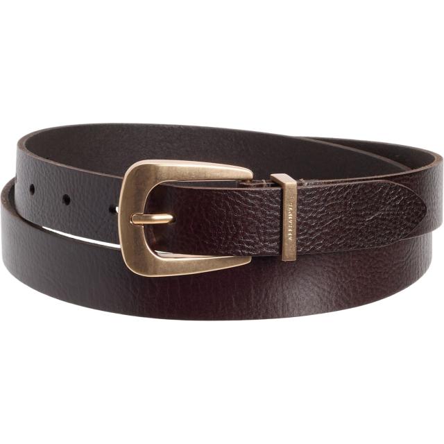 (取寄) 25 ウム カジュアル ベルト - レザー All Saints 25 mm Casual Belt - Leather  Deep Brown
