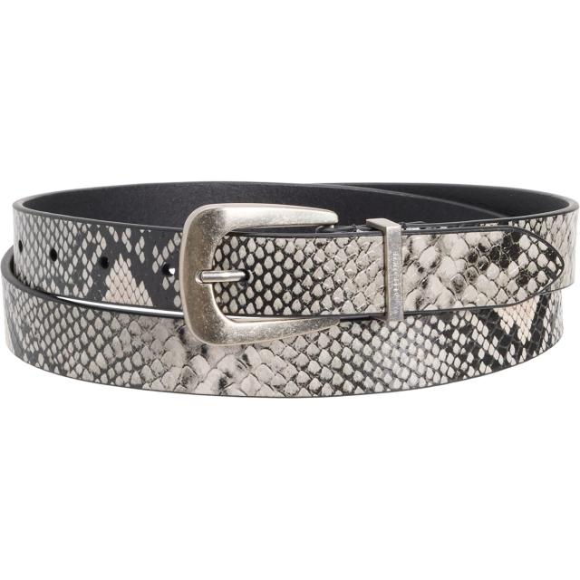 (取寄) 25 ウム スネーク プリント ベルト - レザー All Saints 25 mm Snake Print Belt - Leather  Taupe