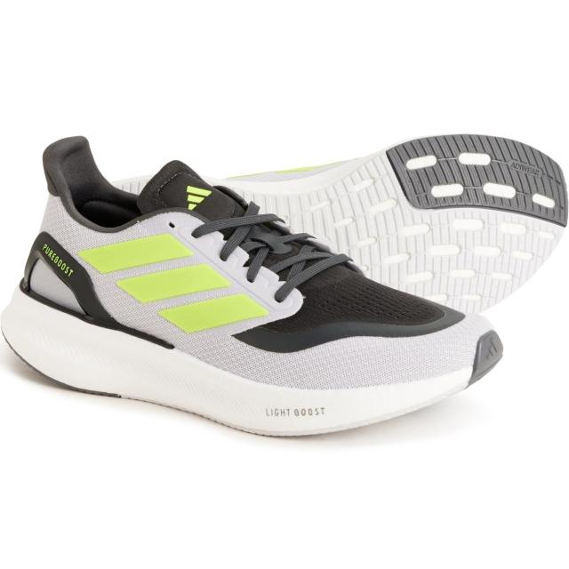 (取寄) アディダス メンズ ピュアブースト 5 ランニング シューズ adidas men Pureboost 5 Running Shoes (For Men)  Dash Grey/Lucid Lemon/Carbon