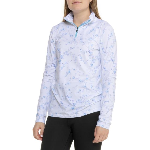 (取寄) ボグナー イルビー 3 ベース レイヤー トップ - ジップ ネック, ロング スリーブ Bogner Fire + Ice Ilvy 3 Base Layer Top - Zip Neck, Long Sleeve  Lavender Cream English Ivy