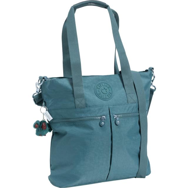 (取寄) キプリング パミー トート バッグ Kipling Pammie Tote Bag  Light Aloe Tonal