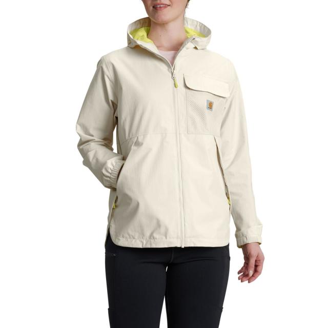 (取寄) カーハート ストーム ディフェンダー モントレー リラックスド-フィット フィット ライトウェイト パッカブル ジャケット - ウォータープルーフ Carhartt 106904 Storm Defender Monterey Relaxed Fit Lightweight Packable Jacket - Waterproof Chalk