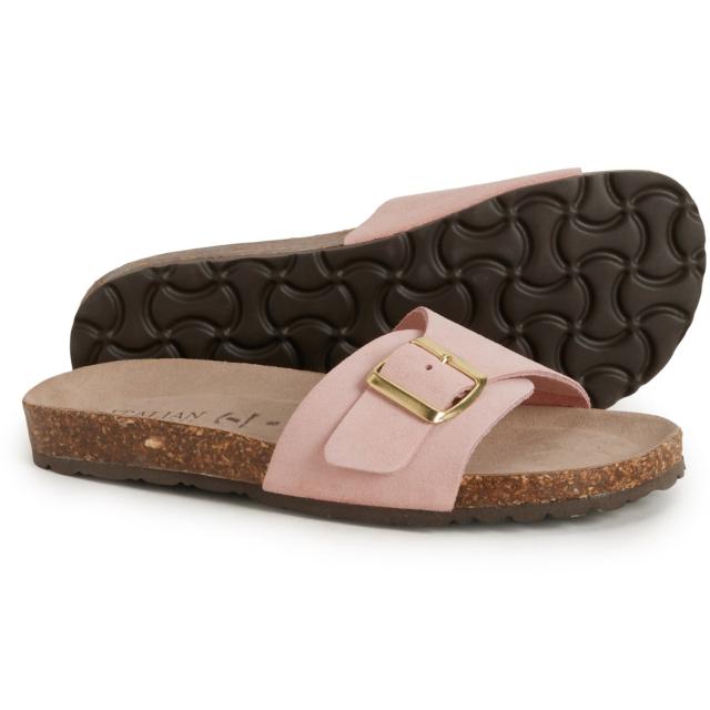 (取寄) レディース メイド イン イタリー スペンサー ビッグ バックル サンダル ITALIAN SHOEMAKERS LEATHER COLLECTION women Made in Italy Spencer Big Buckle Sandals (For Women)  Blush