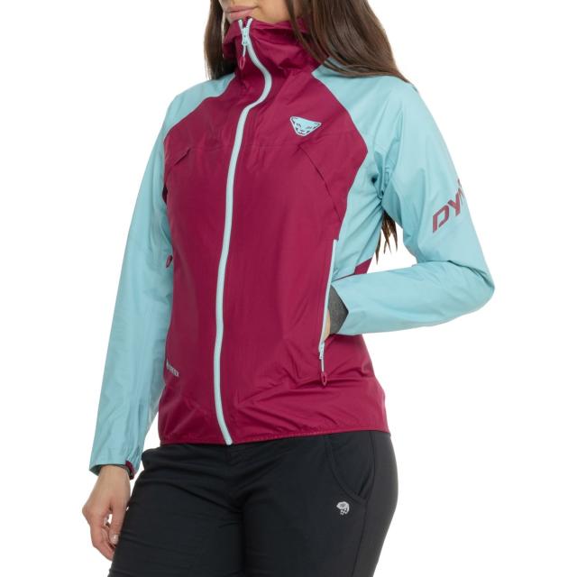 (取寄) ダイナフィット トランサルパー ゴア-テックス アクティブ ジャケット - ウォータープルーフ Dynafit Transalper Gore-Tex Active Jacket - Waterproof  Marine Blue Beet Red