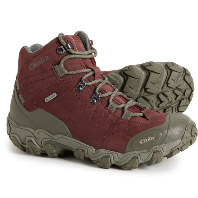 (取寄) オボズ フットウェア レディース ブリッジャー ミッド ハイキング ブーツ Oboz Footwear women Bridger Mid Hiking Boots (For Women)  Port