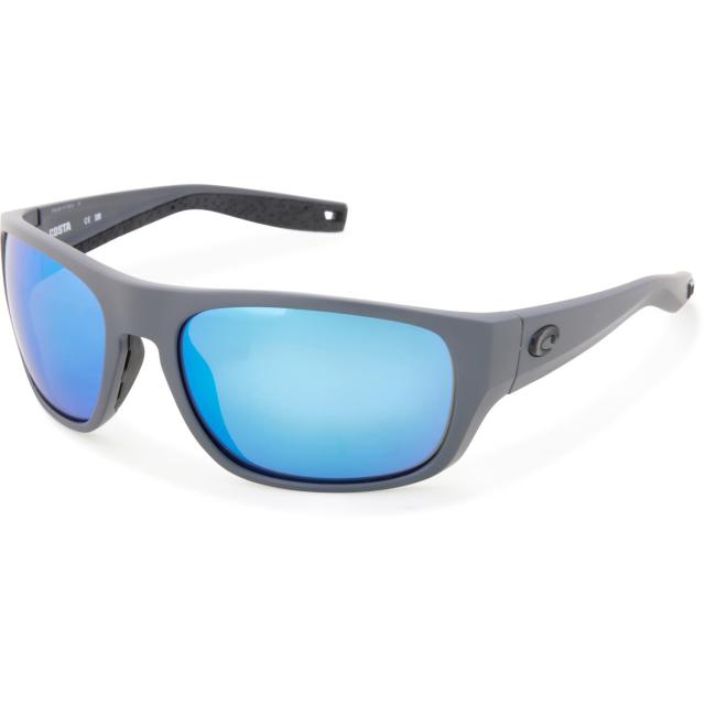 (取寄) コスタ メイド イン イタリー ティコ サングラス - ポーラライズド 580P ミラー レンジズ Costa Made in Italy Tico Sunglasses - Polarized 580P Mirror Lenses  Matte Gray/Blue Mirror