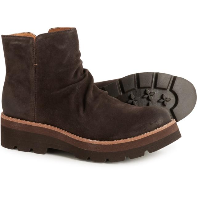 (取寄) ソフト レディース ペコラ サイド ジップ ブーツ Sofft women Pecola Side Zip Boots (For Women)  Dark Brown