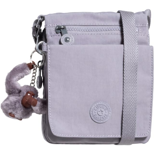 (取寄) キプリング ニュー エルドラド スモール クロスボディ バッグ Kipling New Eldorado Small Crossbody Bag  Dove Grey