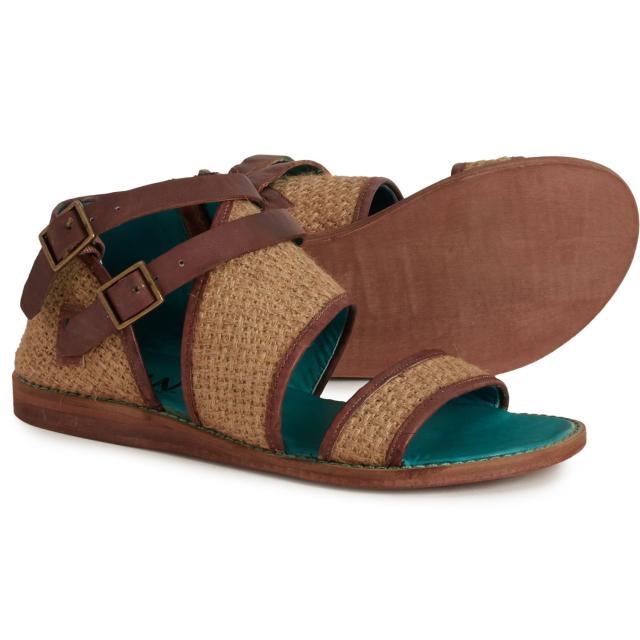(取寄) ローン バイ ベッド ステュー レディース ハーロウ ダブル-バックル サンダル ROAN BY BED STU women Harlow Double-Buckle Sandals (For Women)  Almond Mm Hd