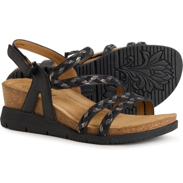 (取寄) コンフォーティヴァ レディース シルビア サンダル Comfortiva women Silvia Sandals (For Women)  Black Multi