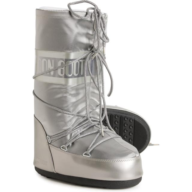 (取寄) レディース アイコン グランス ブーツ MOON BOOTS women Icon Glance Boots (For Women)  002-Silver