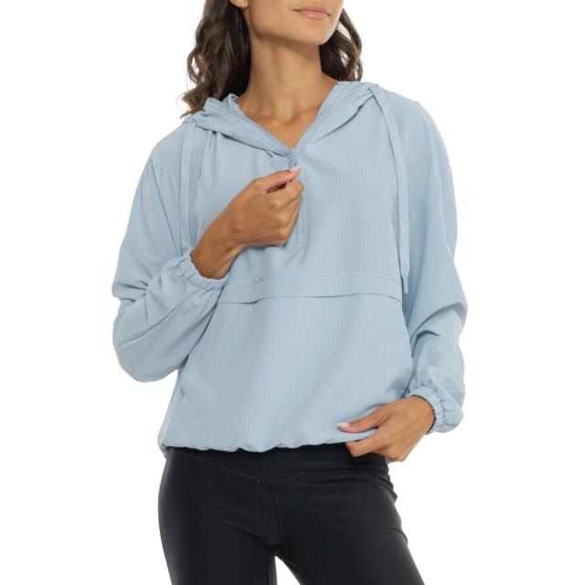 (取寄) ベアパウ シアサッカー ジャケット - ジップ ネック Bearpaw Seersucker Jacket - Zip Neck  Blue Fog