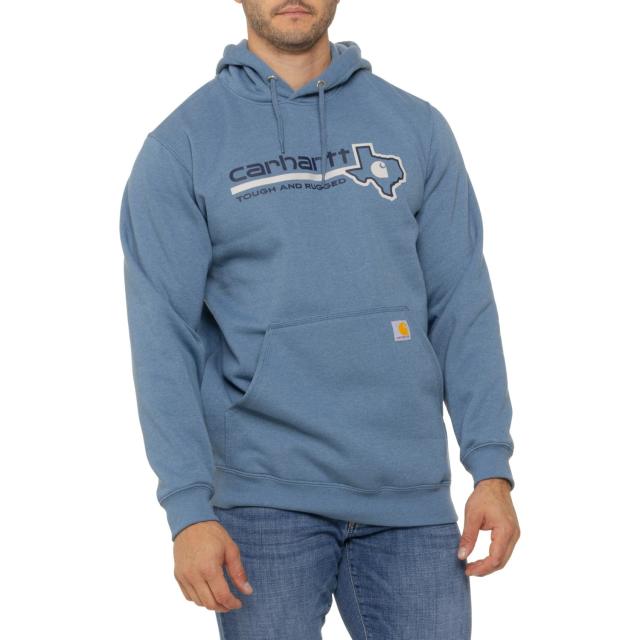 (取寄) カーハート ルーズ フィット ミッドウエイト テキサス グラフィック ブーディ Carhartt 106509 Loose Fit Midweight Texas Graphic Hoodie Thundercloud Heather