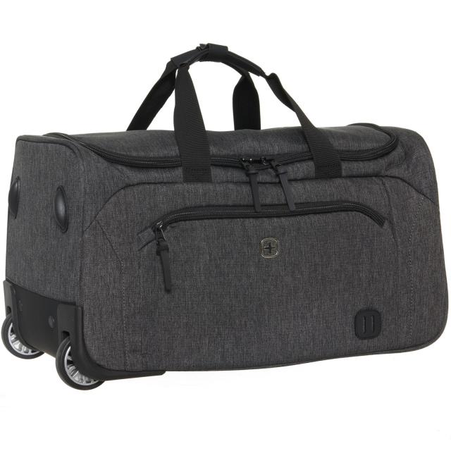 (取寄) ウェンガー 20インチ アーバン ツーリスト ローリング ダッフル バッグ - ダーク グレイ ヘザー Wenger 20” Urban Tourist Rolling Duffel Bag - Dark Grey Heather  Dark Gray Heather