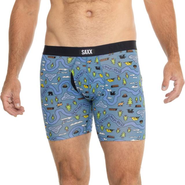 (取寄) サックス ヴィーブ エクストラ ボクサー ブリーフ SAXX Vibe Xtra Boxer Briefs  Take The Trail-Slate