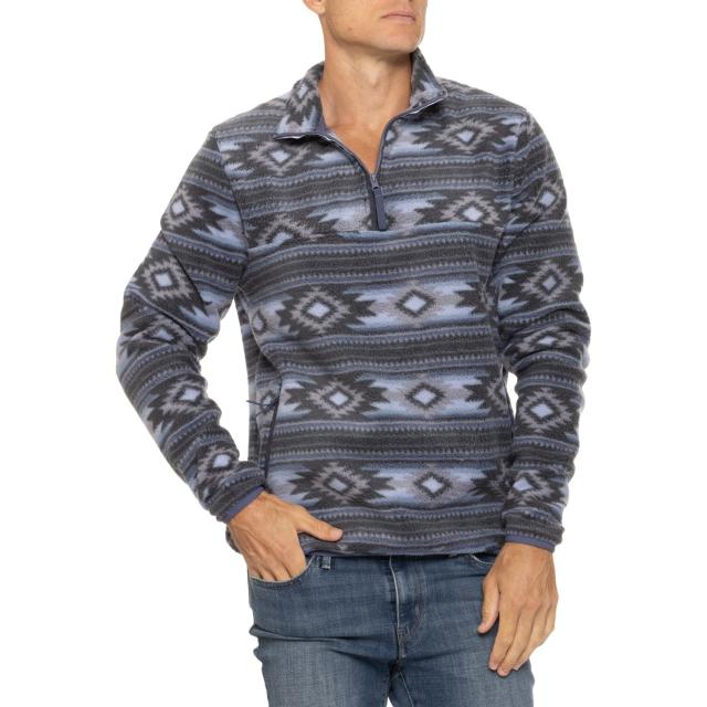 (取寄) リフアウトドア サブゼロ プルオーバー セーター - ジップ ネック LIV OUTDOOR Subzero Pullover Sweater - Zip Neck  Night Shadow Blue Azrec Stripe