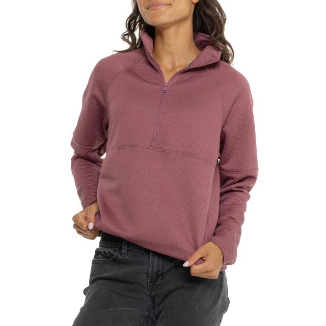 (取寄) エディーバウアー シャツ - ジップ ネック Eddie Bauer Windflower Shirt - Zip Neck  Crushed Berry