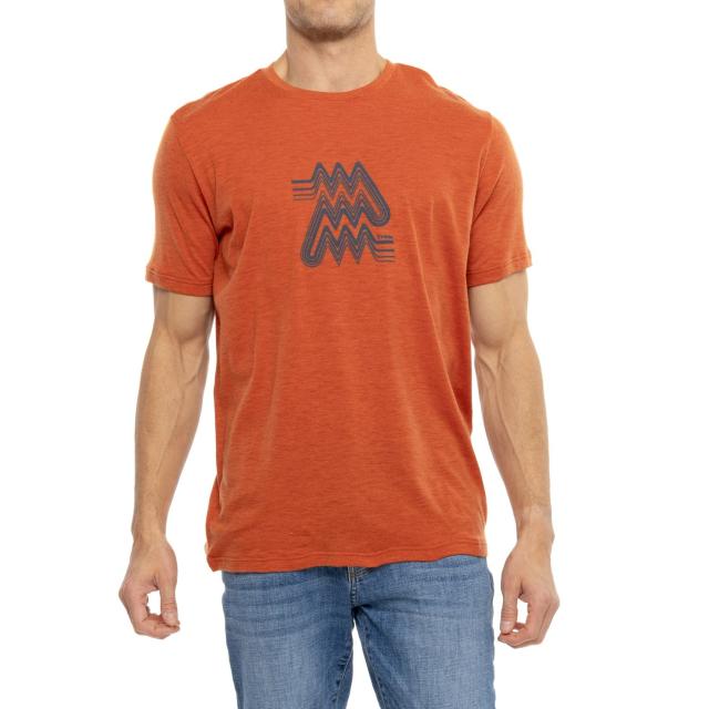 (取寄) ライトウェイト バイブレーションズ T-シャツ - メリノ ウール, ショート スリーブ Trew Gear Lightweight Vibrations T-Shirt - Merino Wool, Short Sleeve  Sandstone Red