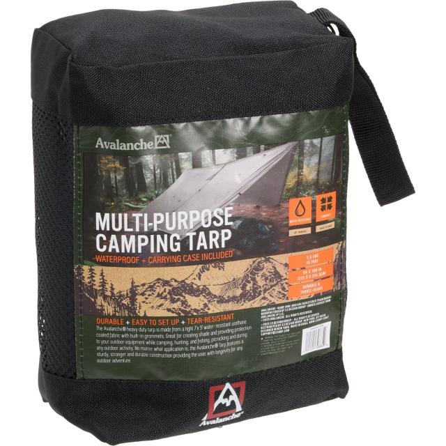(取寄) アヴァランチ マルチ-パーパス キャンピング タープ ウィズ ケース - Avalanche Multi-Purpose Camping Tarp with Case - 7x9' Grey