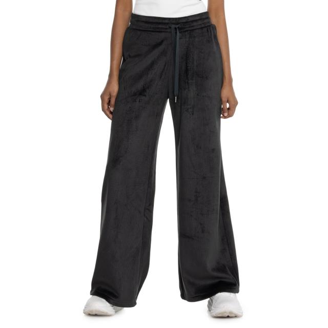 (取寄) キョーダン リブド ベロア ワイド レッグ パンツ - 30インチ インシーム Kyodan Ribbed Velour Wide Leg Pants -  30” Inseam  Black